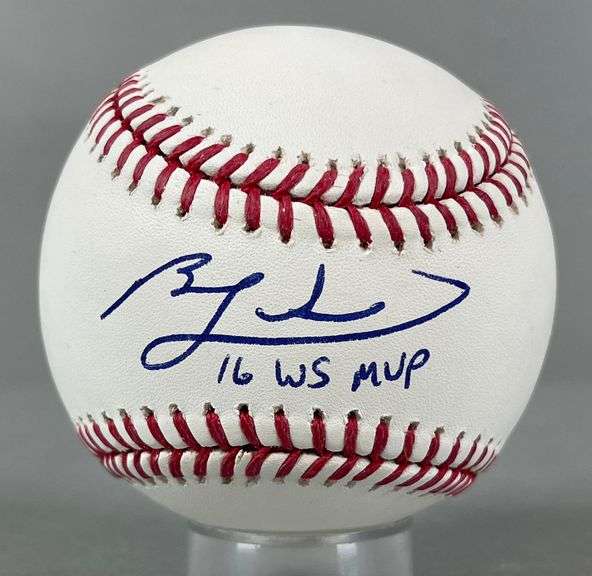 Ben Zobrist Signed Official MLB Rawlings Baseball with Inscription and JSA COA - Matthew Bullock ...