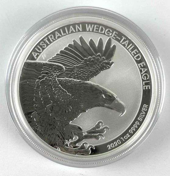 2020 Australia Australian Wedge-Tail Eagle $1 1 oz .999 Fine Silver Coin - Matthew Bullock ...