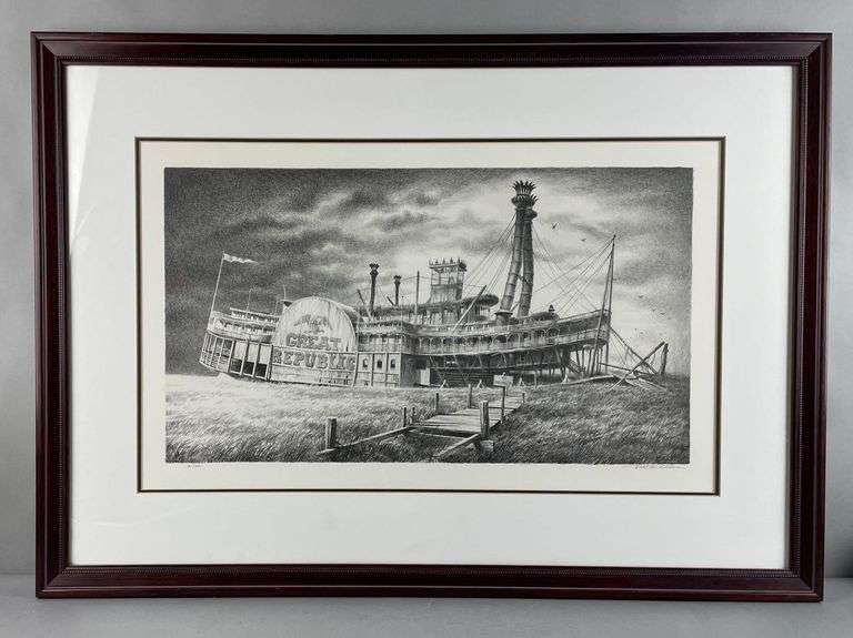 Signed and Numbered Robert William Addison Old Republic Lithograph ...