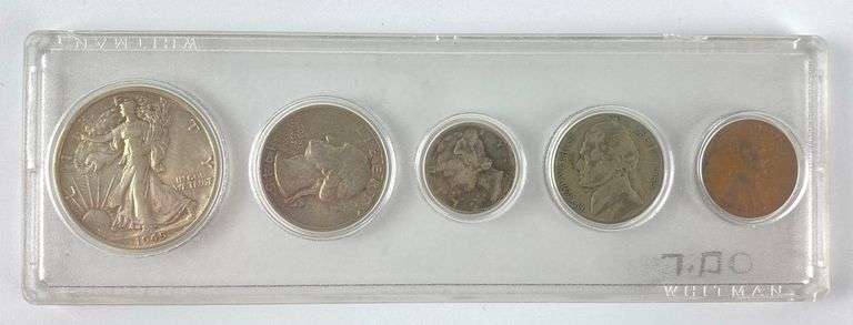 1945 US Silver Coin Set - Matthew Bullock Auctioneers