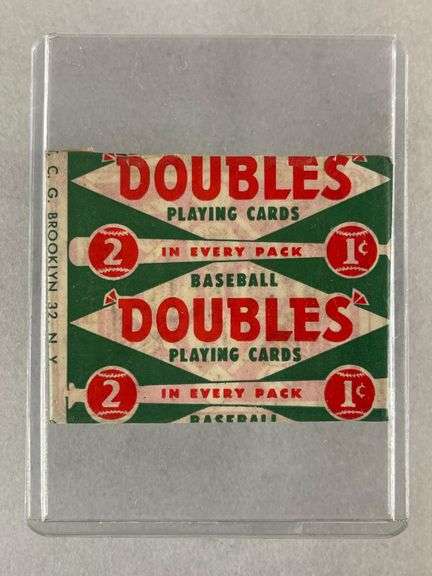 1951 Topps Baseball Red Back Unopened Pack - Matthew Bullock Auctioneers