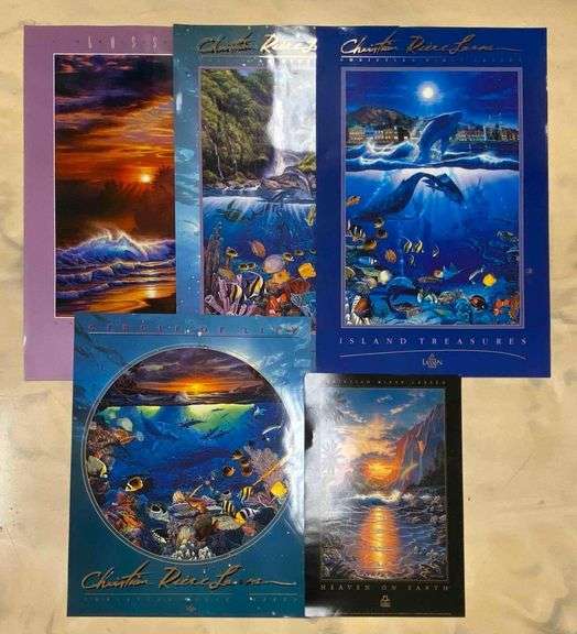 Group of Christian Riese Lassen Art Posters - Matthew Bullock Auctioneers