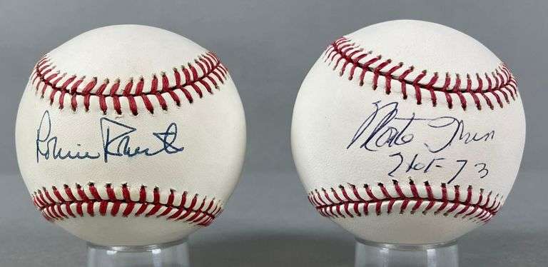Robin Roberts and Monte Irving Signed Official MBL Rawlings Baseballs ...