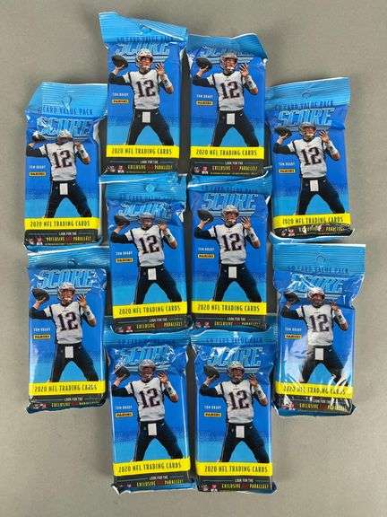 10 - 2020 Score Football 40 Card Value Packs - Matthew Bullock Auctioneers
