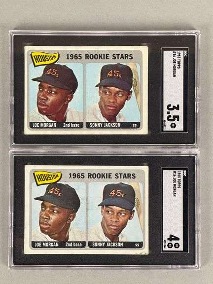 2- 1965 Topps Joe Morgan #16 Rookie SGC 3.5 and 4 - Matthew Bullock ...