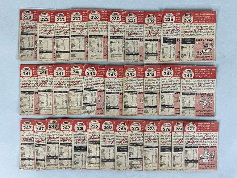 33 - 1953 Topps Baseball High Numbers with Gilliam Rookie - Matthew ...