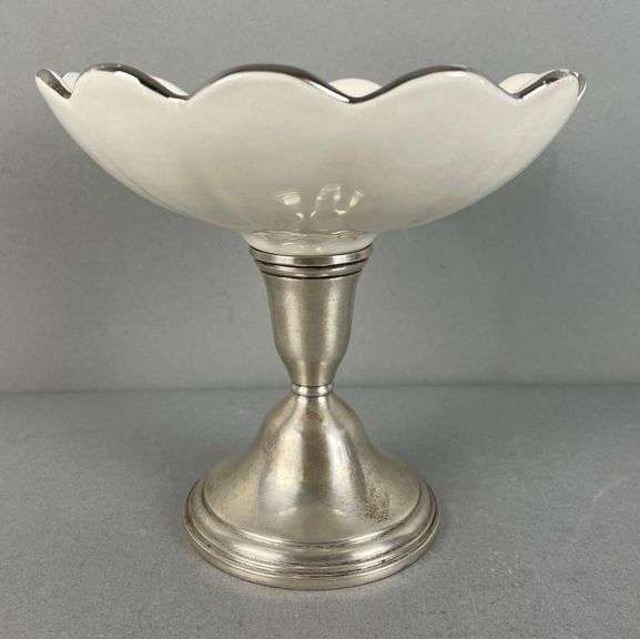 Preisner Weighted Sterling Silver and Ceramic Compote - Matthew Bullock ...