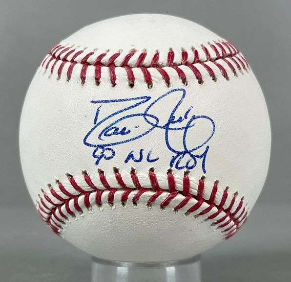 David Justice Signed Official MLB Rawlings Baseball with Inscription ...