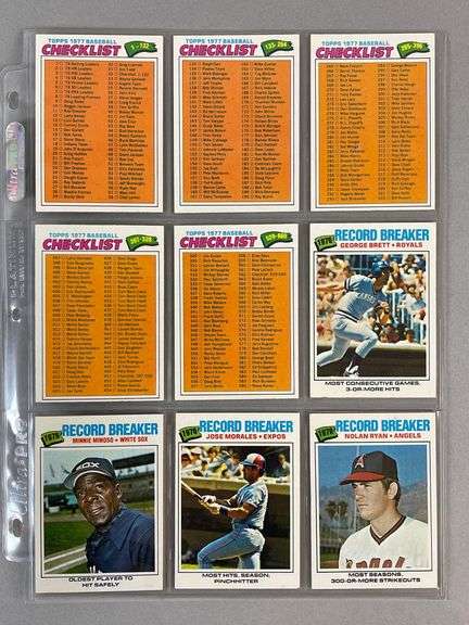 1977 Topps Baseball Complete High Grade Set with PSA Dawson and Murphy ...