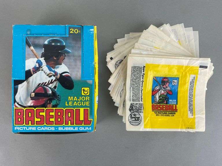 1979 Topps Baseball Empty Wax + 66 - Wrappers - Matthew Bullock Auctioneers