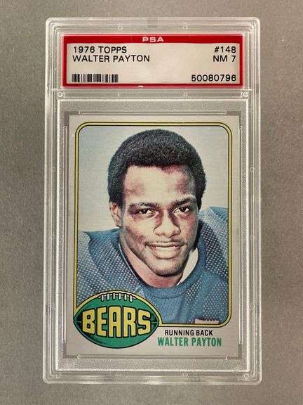 1976 Topps Walter Payton #148 PSA 7 Rookie - Matthew Bullock Auctioneers