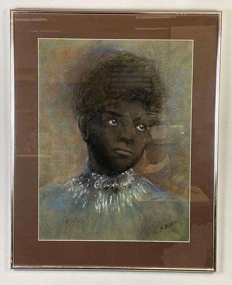 J-Kukla Ida B. Wells Portrait Oil Pastel Drawing on Paper - Matthew ...