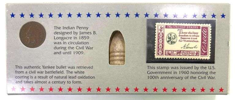 Civil War Remembrance Collection-Indian Penny-Authentic Civil War ...