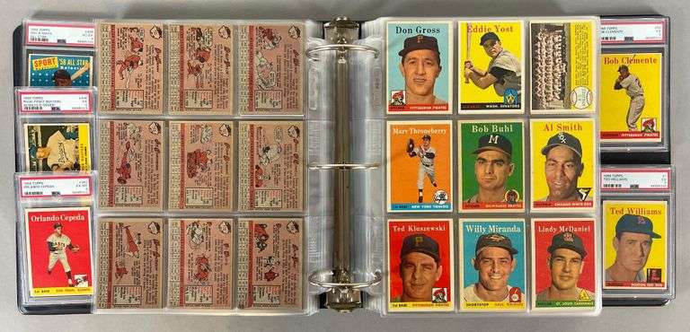 1958 Topps Baseball Complete Set with 5 PSA Graded Cards - Matthew ...