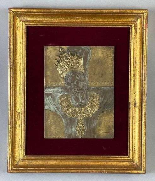 Lucensium Protector by Cencetti Adalberto Religious Icon Metal Relief ...