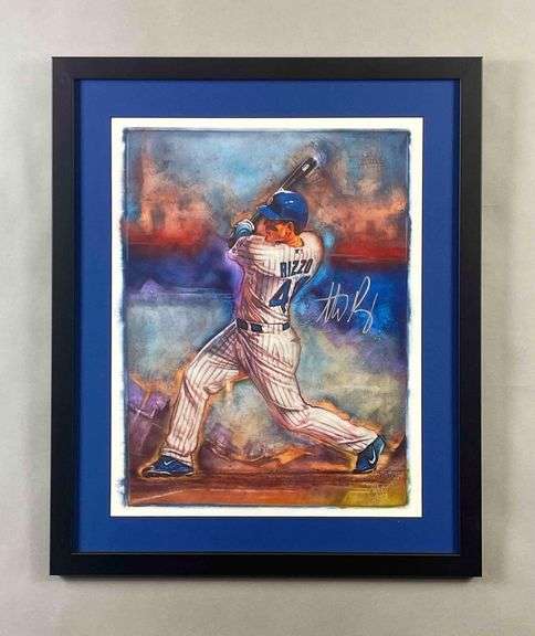 Anthony Rizzo Signed John Hanley Print with JSA COA - Matthew Bullock ...