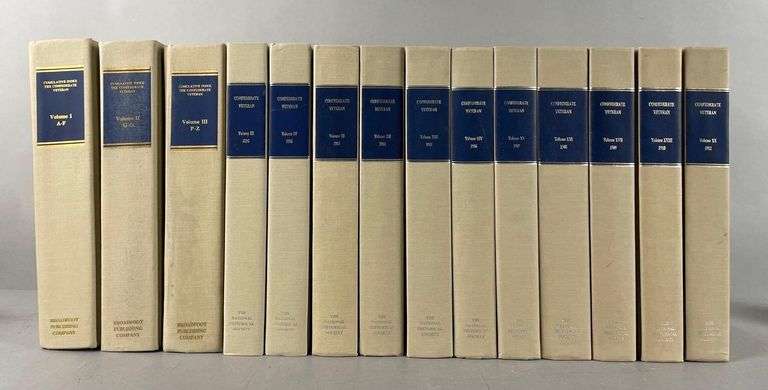 11 Volumes of The National Historical Society Confederate Veteran Books ...