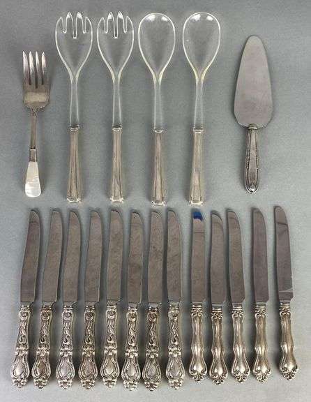 Group of Weighted Sterling Silver Flatware - Matthew Bullock Auctioneers