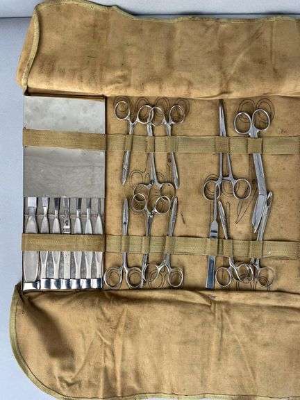 WW1 U.S. Army Small Operating Case with Medical Tools - Matthew Bullock ...