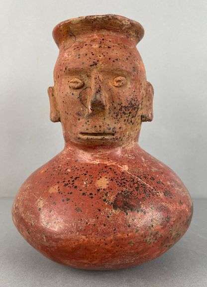 Pre-Columbian Colima Pottery Figural Olla - Matthew Bullock Auctioneers