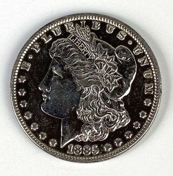 1885 US $1 Morgan Silver Dollar - Matthew Bullock Auctioneers