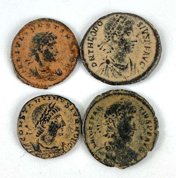 Group of 4 Ancient Roman Coins - Matthew Bullock Auctioneers