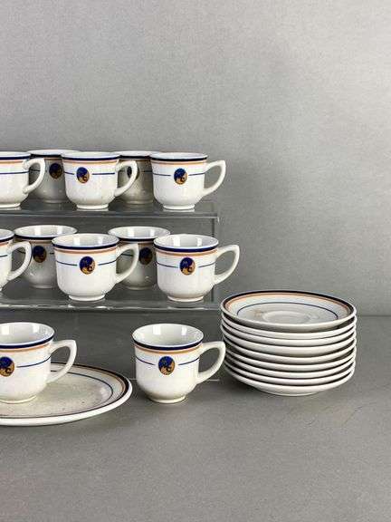 Set of MAC Porcelain Teacups and Saucers - Matthew Bullock Auctioneers