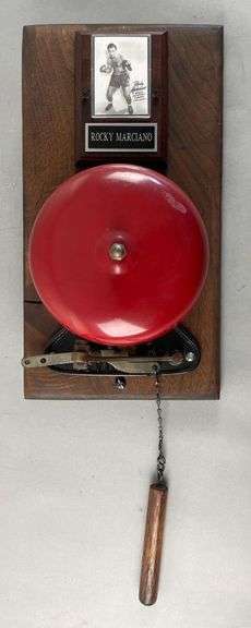 Rocky Marciano Boxing Bell Display - Matthew Bullock Auctioneers