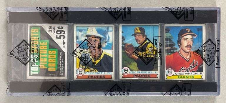 1979 Topps Baseball Rack Pack with Ozzie Smith Rookie on Top BBCE ...