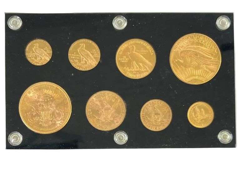 US Gold Type Set 1800's-1900's $20-$20-$5-$2.50 - Matthew Bullock ...