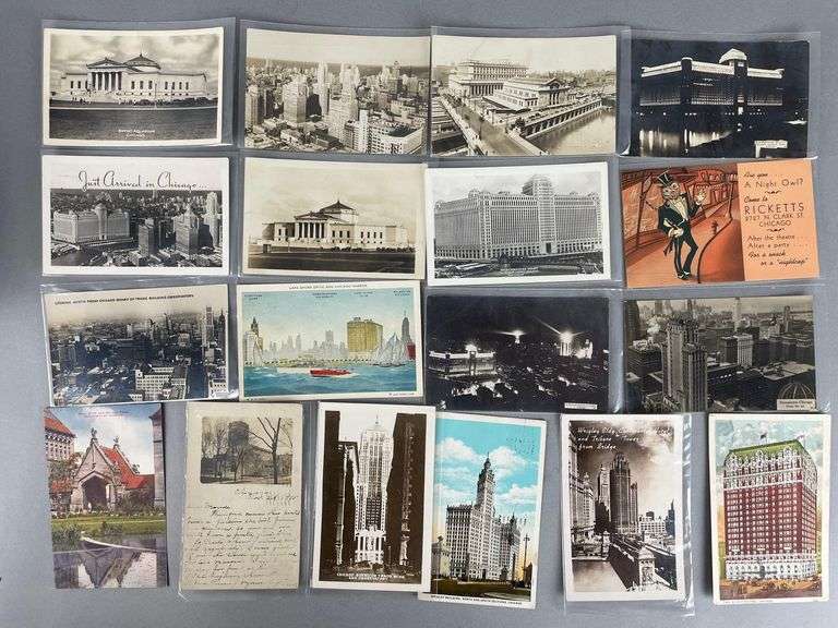 Postcards - 500+ Chicago - Matthew Bullock Auctioneers
