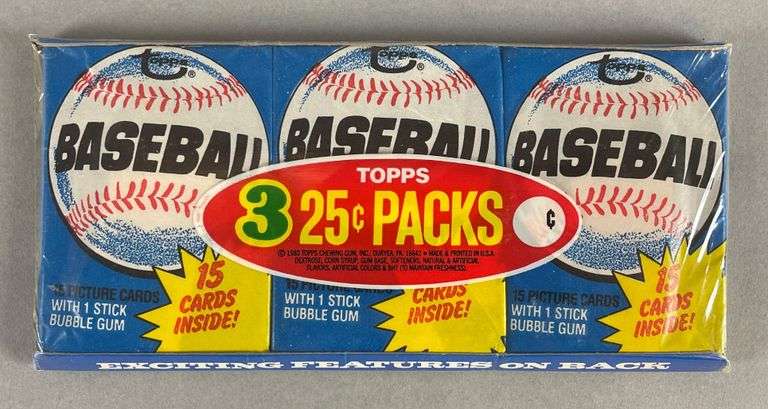 Rare 1980 Topps Baseball Grocery Store Tray Pack - Matthew Bullock ...
