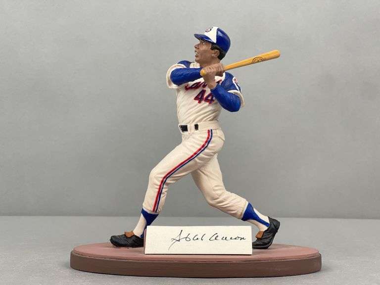 Hank Aaron Signed Gartlan Figurine Statue 152/755 with COA - Matthew ...