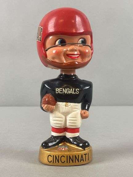 1960s Cincinnati Bengals Bobblehead with Gold Round Base - Matthew ...