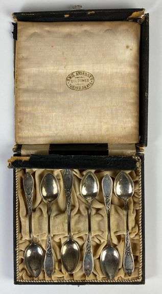 Set of 6 Emil Anderson 830 Silver Spoons - Matthew Bullock Auctioneers