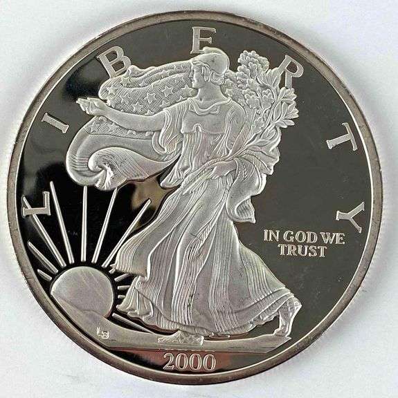 2000 American Silver Eagle 1/2 LB .999 Fine Silver Commemorative Coin ...