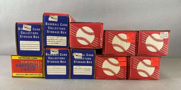 Group of 10 1980- 1990 Mostly Baseball Sports Cards - Matthew Bullock Auctioneers