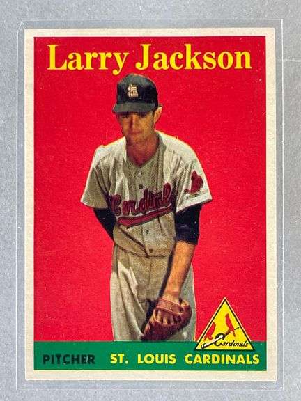 Rare 1958 Topps Larry Jackson Yellow Letter #97 - Matthew Bullock ...