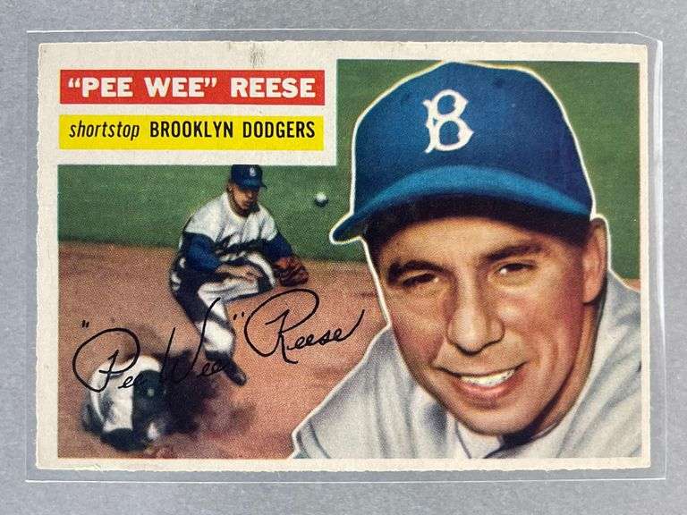 1956 Topps Pee Wee Reese #260 - Matthew Bullock Auctioneers