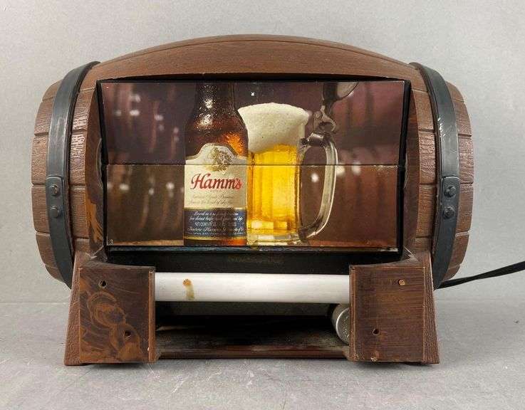 Hamms Beer Barrel Light-Up Advertising Flip Sign for Parts - Matthew ...