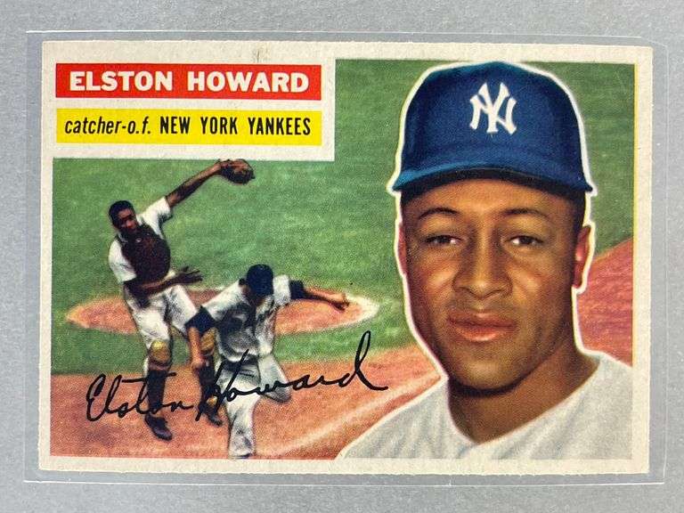 1956 Topps Elston Howard #208 - Matthew Bullock Auctioneers
