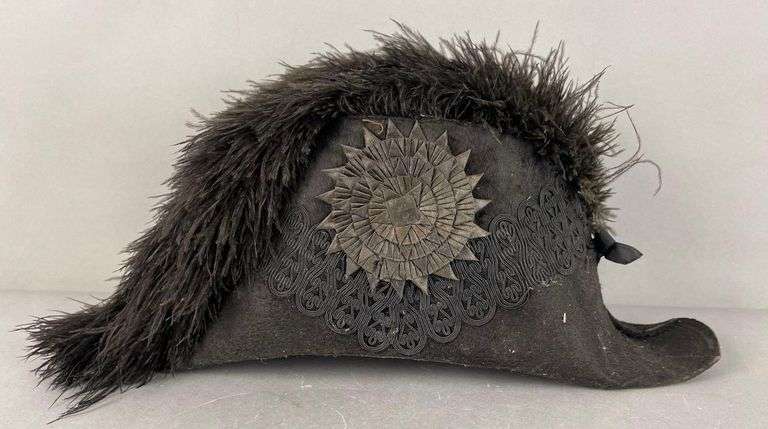 Antique Identified Masonic Bicorne Hat - Matthew Bullock Auctioneers