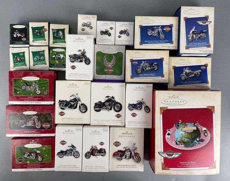 Group of Hallmark Harley Davidson Motorcycle Keepsake Ornaments ...