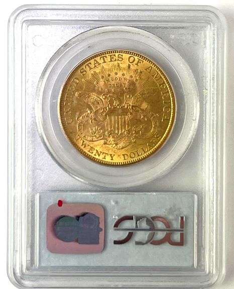 1896 US $20 Gold Liberty PCGS MS62 - Matthew Bullock Auctioneers