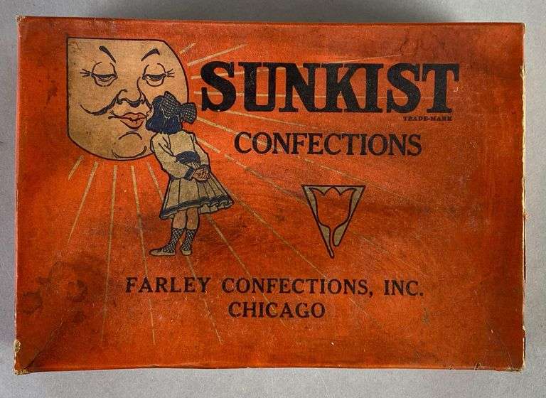 Vintage Farley Sunkist Confections Advertising Box - Matthew Bullock ...