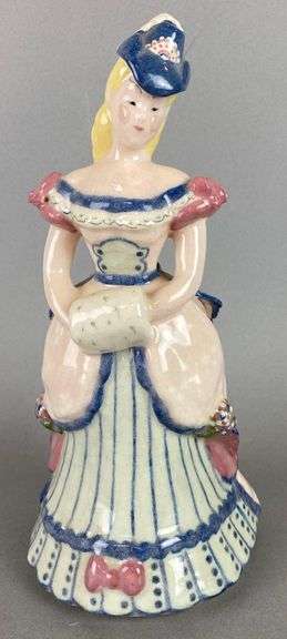 1948 Signed Kay Finch Godey Lady Porcelain Figurine - Matthew Bullock ...