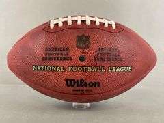 Jackie Slater Signed Official NFL The Duke Football with Inscription ...