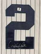 Framed Derek Jeter Signed #2 Pinstripe Yankees Jersey with Sticker ...