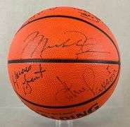 1990 - 91 Team Signed NBA Champions Chicago Bulls Spalding Basketball ...