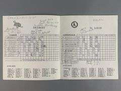 3 - 1968 World Series Scorecards Programs - Matthew Bullock Auctioneers